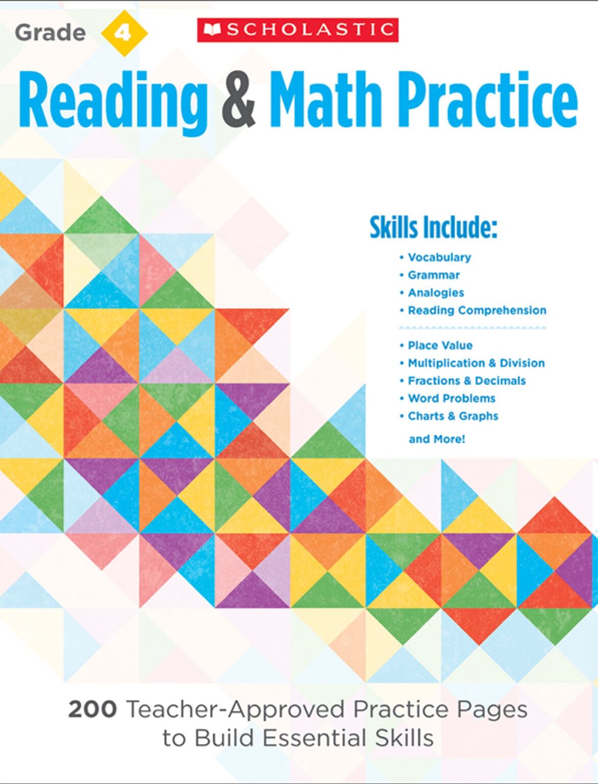 Reading & Math Practice Grade 4 Scholastic – Sách Học Ngoại Ngữ